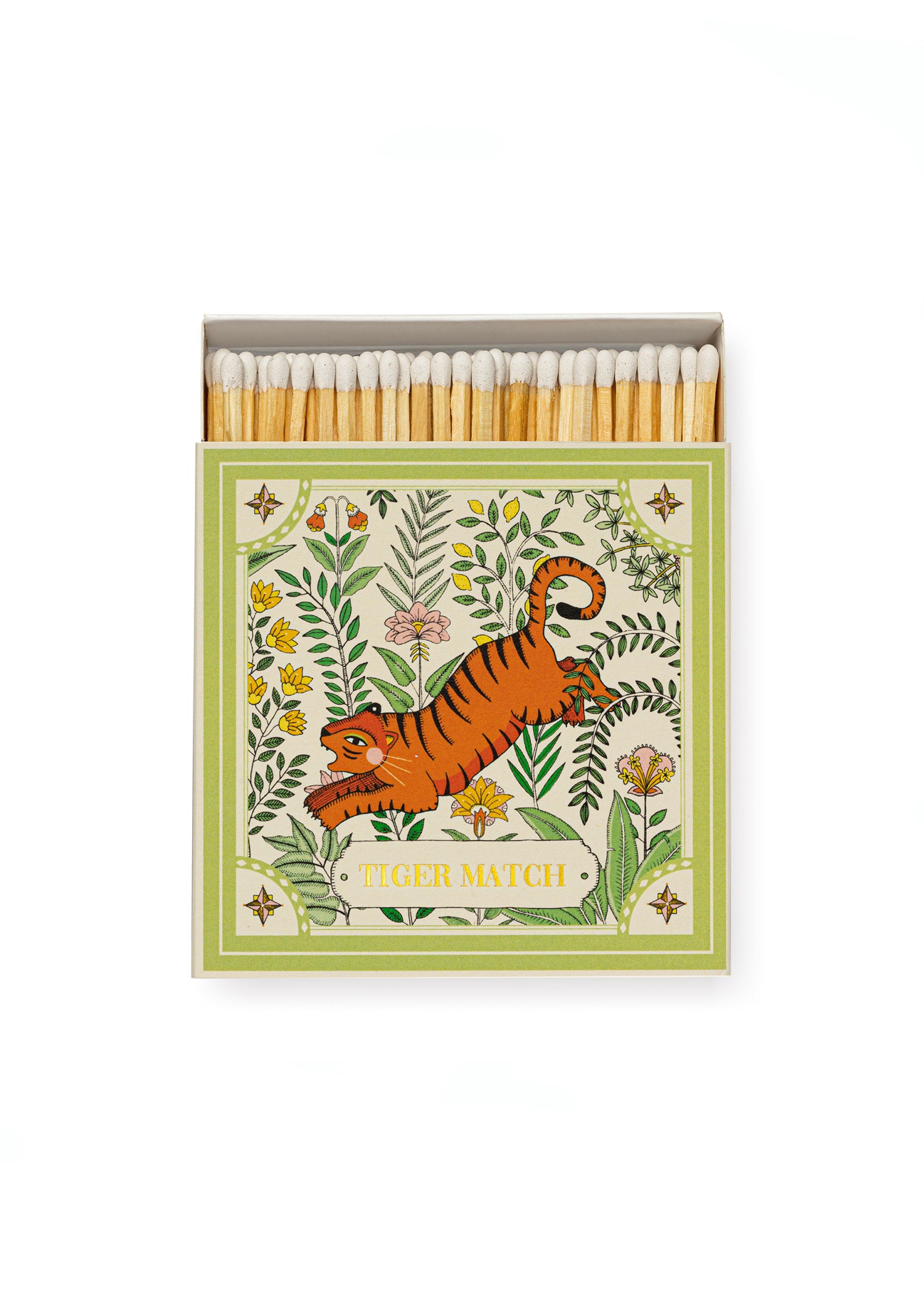 The Archivist Gallery Green Tiger Lucifers | Kaars Online
